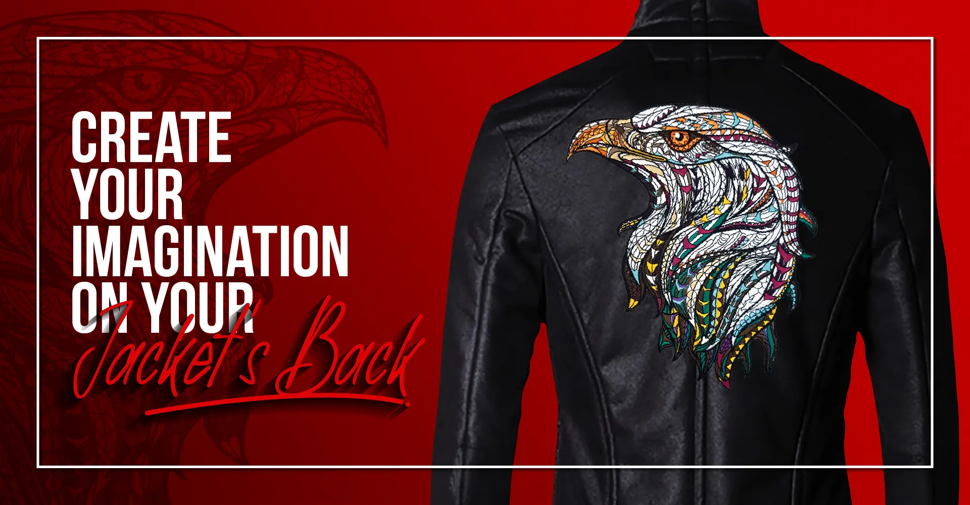 Jacket back logo, jacket back patches